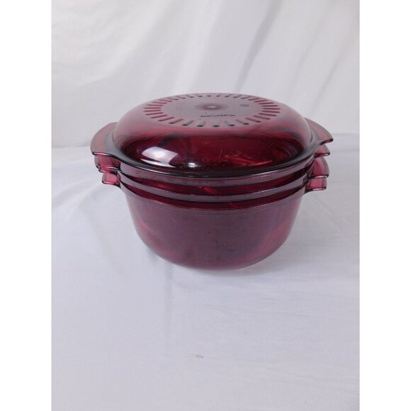 Tupperware | Dining | Tupperware Microwave Stack Cooker 3pc Set Nesting ...